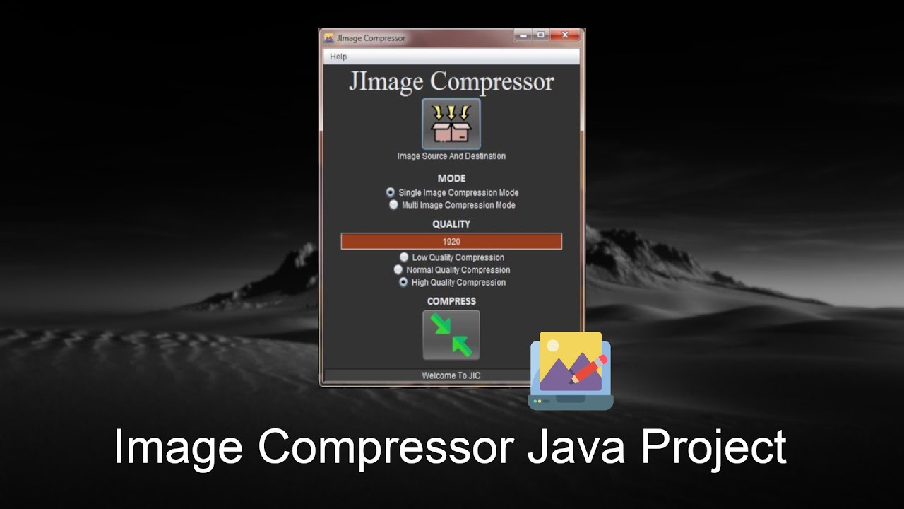 Image Compressor Java Project | Java Swing | Resize Images Using Java