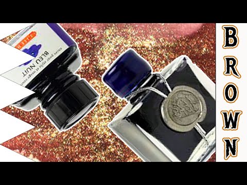 J Herbin 1670 Anniversary Caroube De Chypre Fountain Pen Ink #fountainpenink #fountainpens