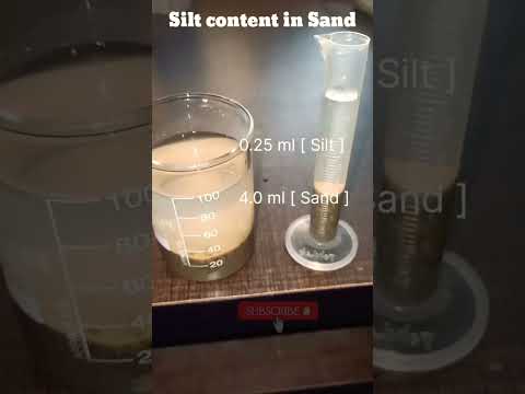 Silt Content in Sand #Silt_Content ⌛