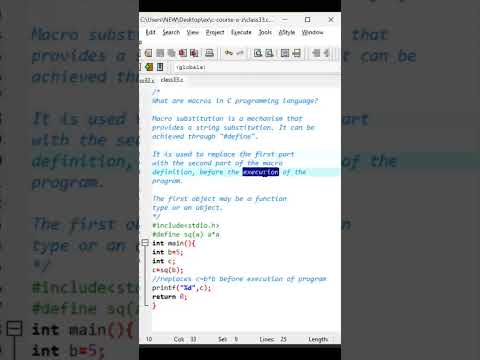 Class 37 | What are Macros | #shorts #cprogramming