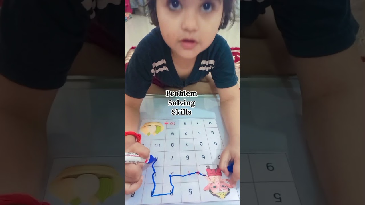 Number Sequence Maze #puzzle #3yearsold #number #sequence #navilife #sanvi