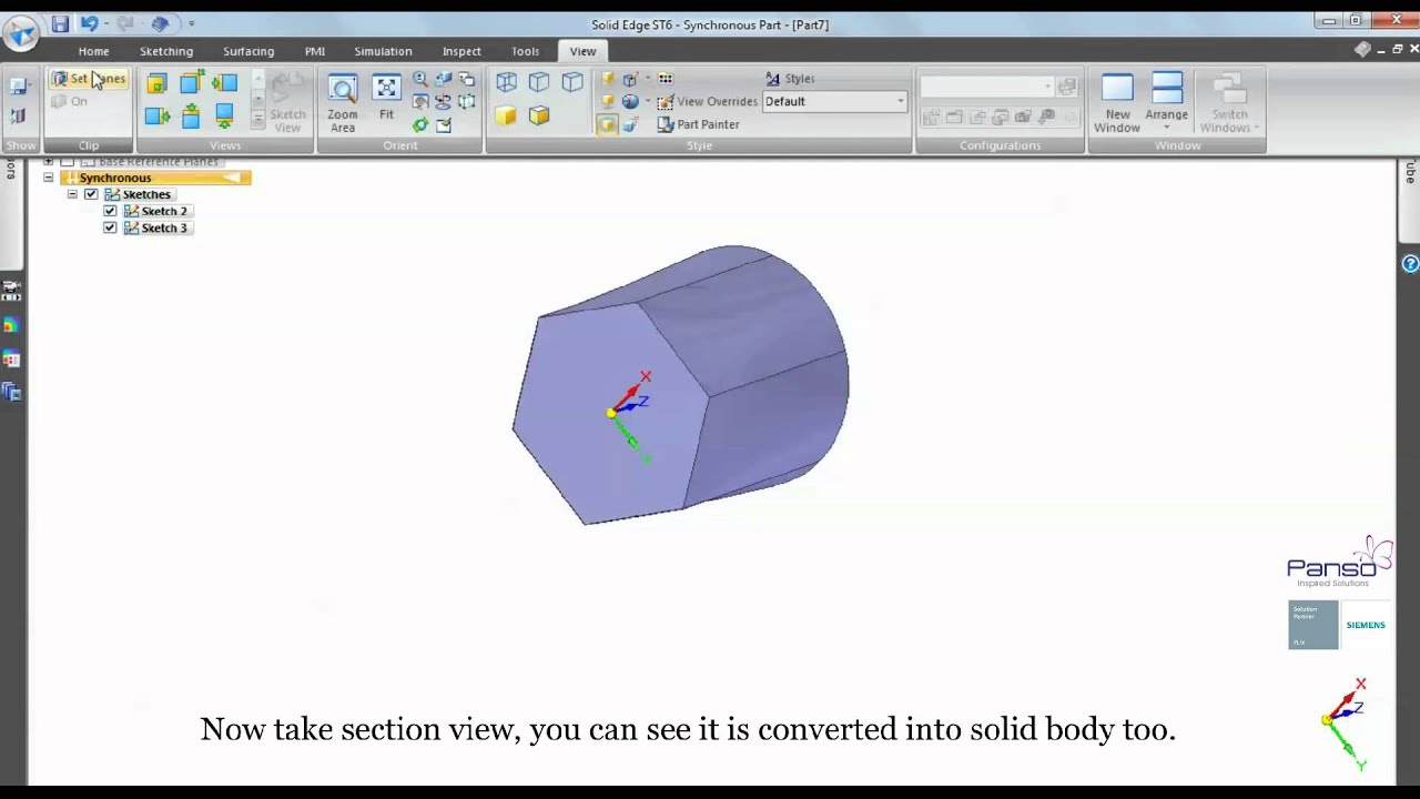 Converting Surface Model to Solid model in Solid Edge