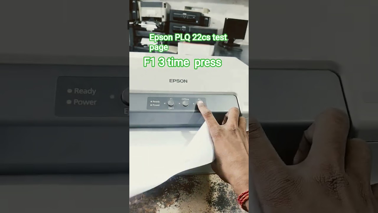 Epson LPQ 22CS How to test page #printer