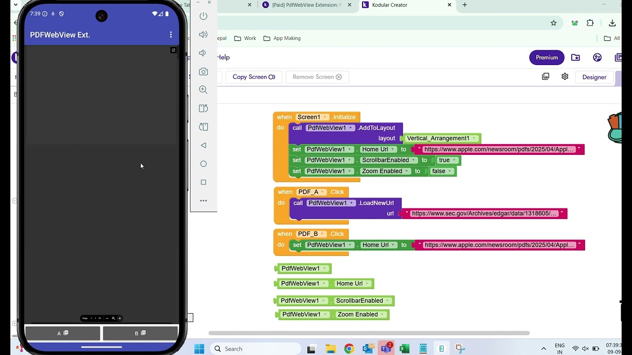PdfWebView Extension: PDF Viewer with Colorful Loading Spinner | Kodular | Thunkable | Nitron