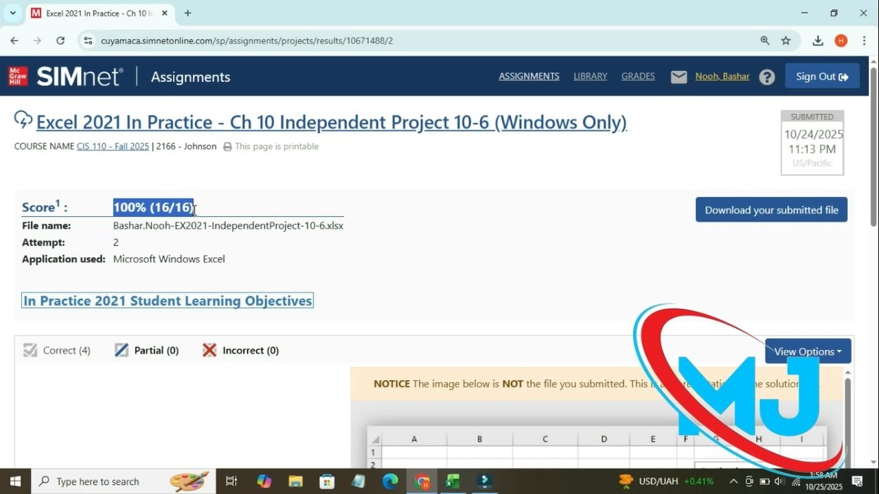 Excel 2021 In Practice - Ch 10 Guided Project 10-6 (windows Only) SIMnet Help Ch 10 Assignment 2024
