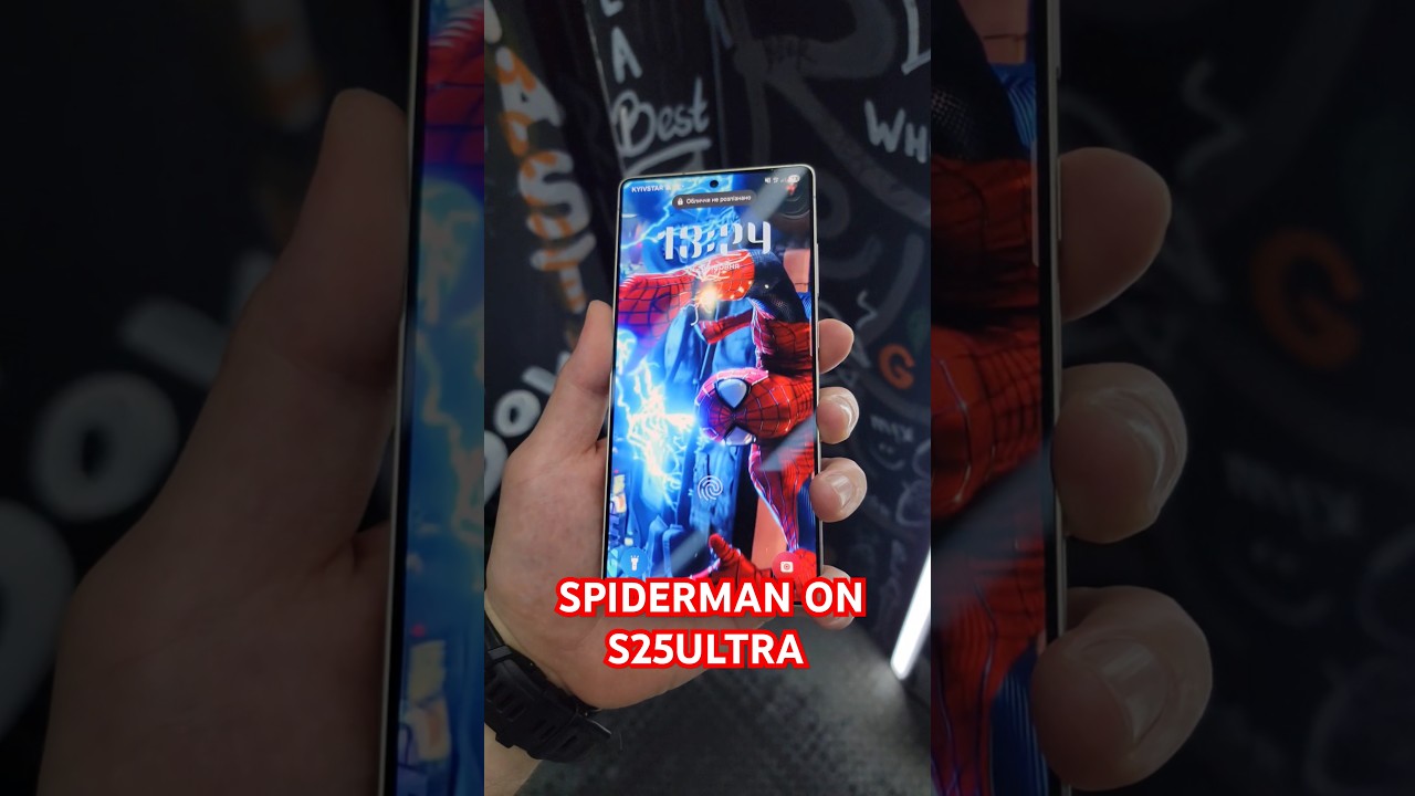 SPIDER-MAN WALLPAPER on S25 ULTRA! 🔥 #Shorts #fyp