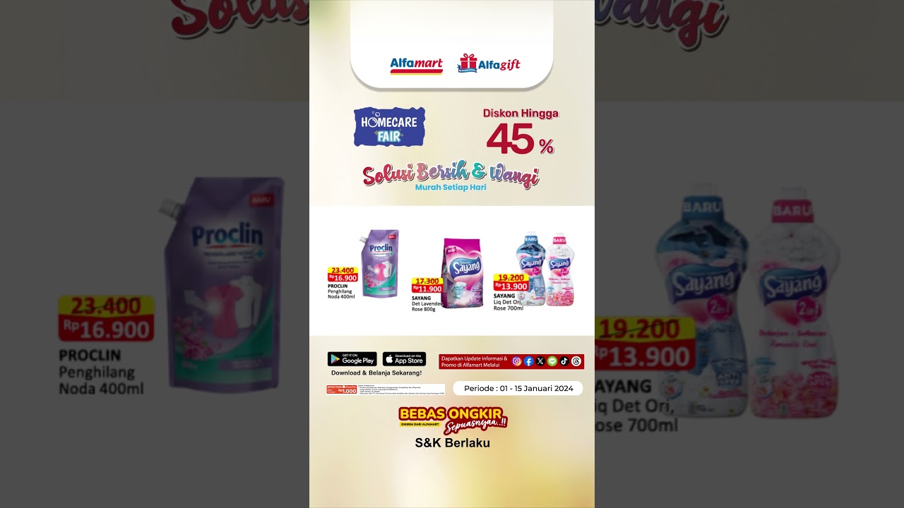 ✨ Kapan Lagi Bersih-Bersih Dapet Diskon Hingga 45% 😁