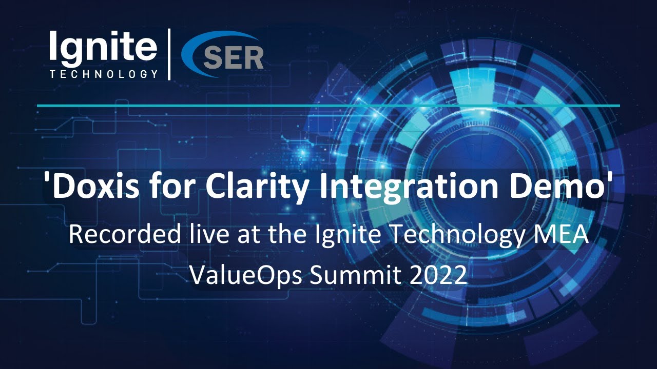 Project Content Management. Doxis for Clarity Integration. Ignite Technology.