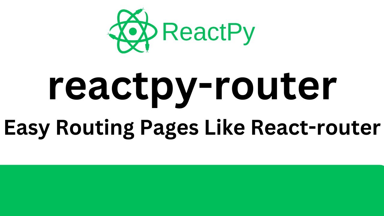 ReactPy Tutorial - Easy Routing Pages With reactpy-router