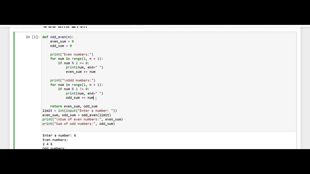100 Days Python Loop Challenge | Day 16 : Even and Odd details in the given list in Python