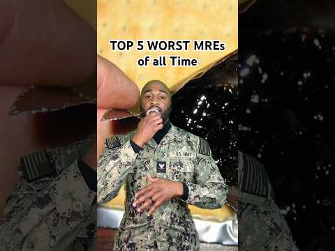 Top 5 WORST MREs in the Military (Don’t Eat These) #miltok #navy #army #airforce #marines