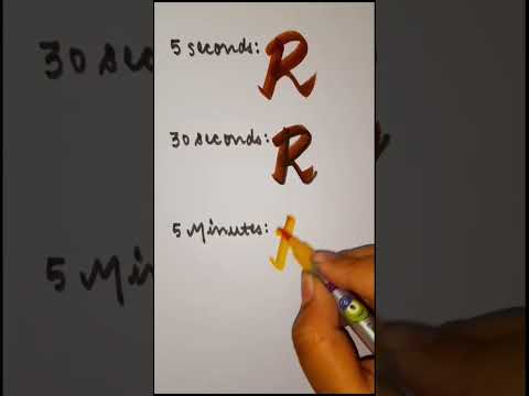 Which one do you like the most ? Can you find the word start with R #lettering #shorts #caligraphy