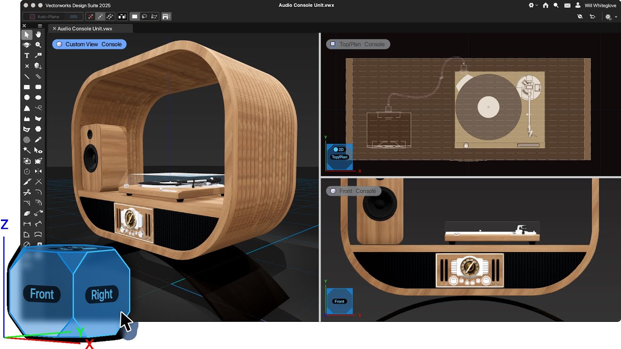 Onscreen View Control | Vectorworks 2025