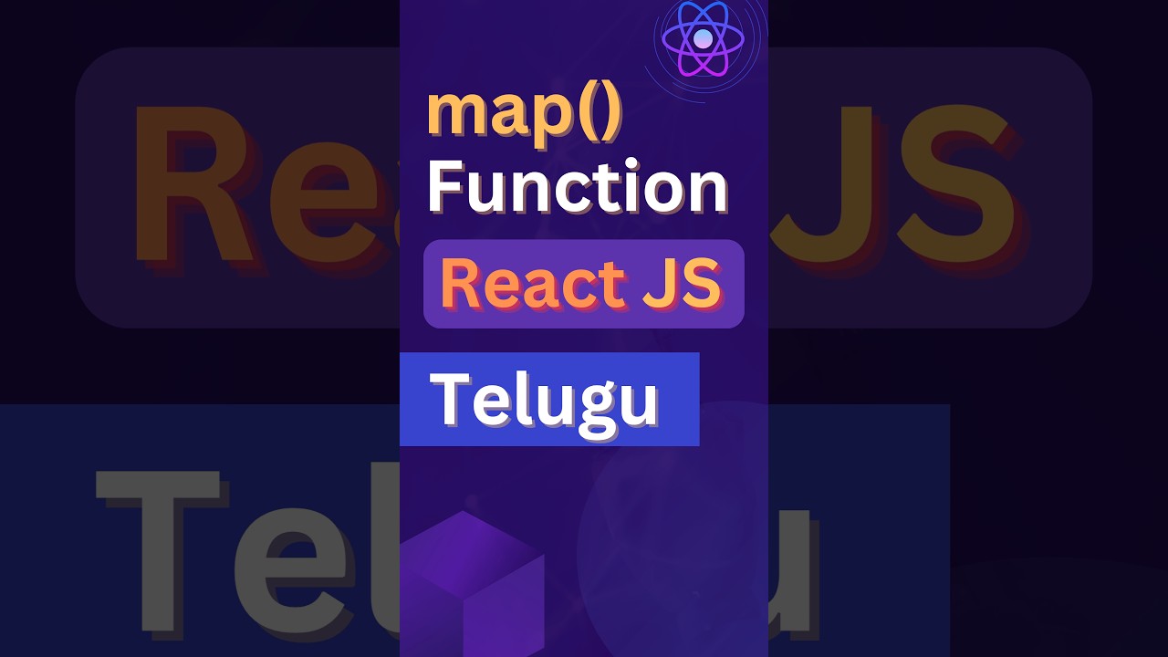 React JS - map() method in JSX Telugu | React JS Tutorial in Telugu #shorts #reels #short #react #yt