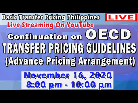 OECD Transfer Pricing Guidelines - Advance Pricing Arrangements and Transfer Pricing Documentation