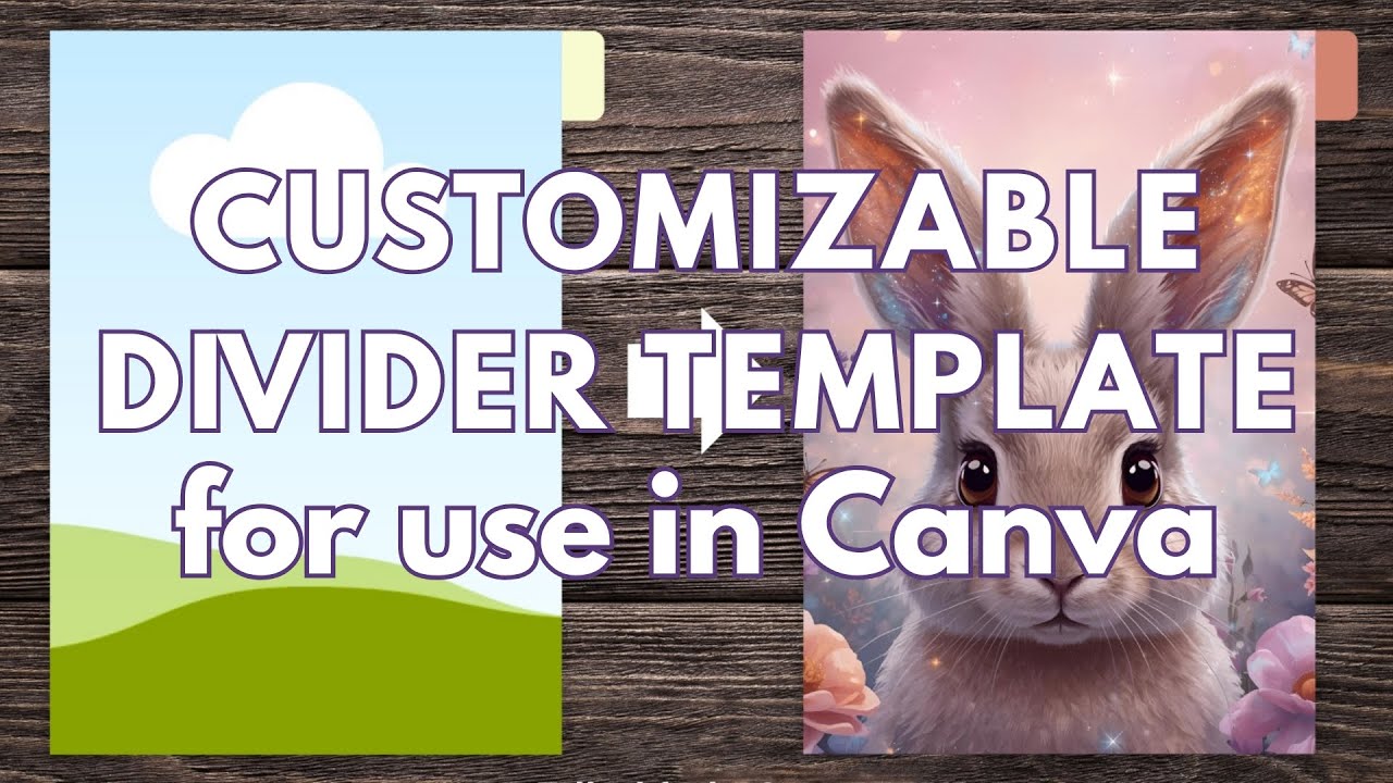 Custom Divider Template for Canva Tutorial How to Make Printable Dividers for Planners Journals etc
