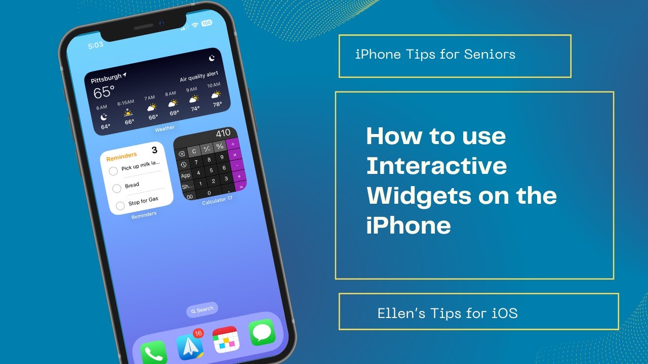 How to use Interactive Widgets on the iPhone