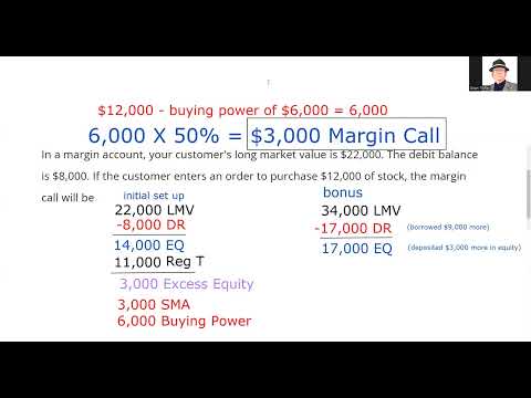 After Using SMA as Buying Power what is the Margin Call? Series 7 Exam Margin Prep