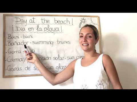 Spanish for beginners VOCABULARY Day at the beach
