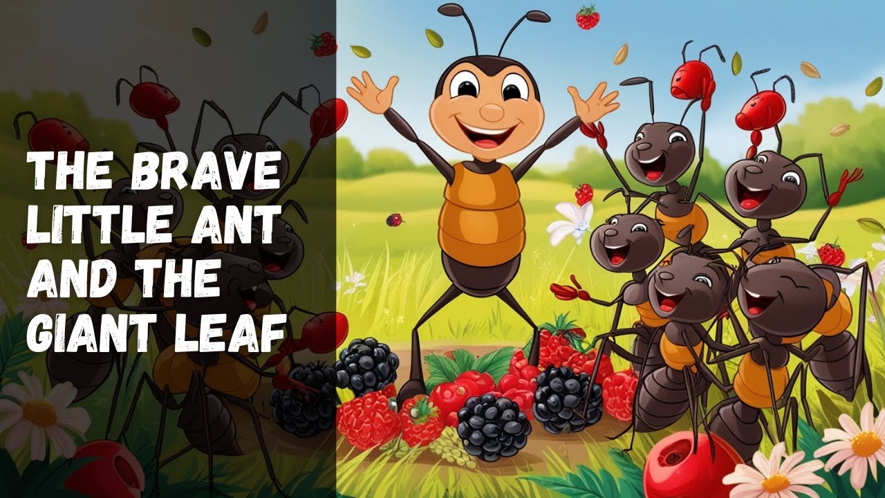 The Brave Little Ant & The Giant Leaf  | English Moral Story | @kidsworldwithsmile