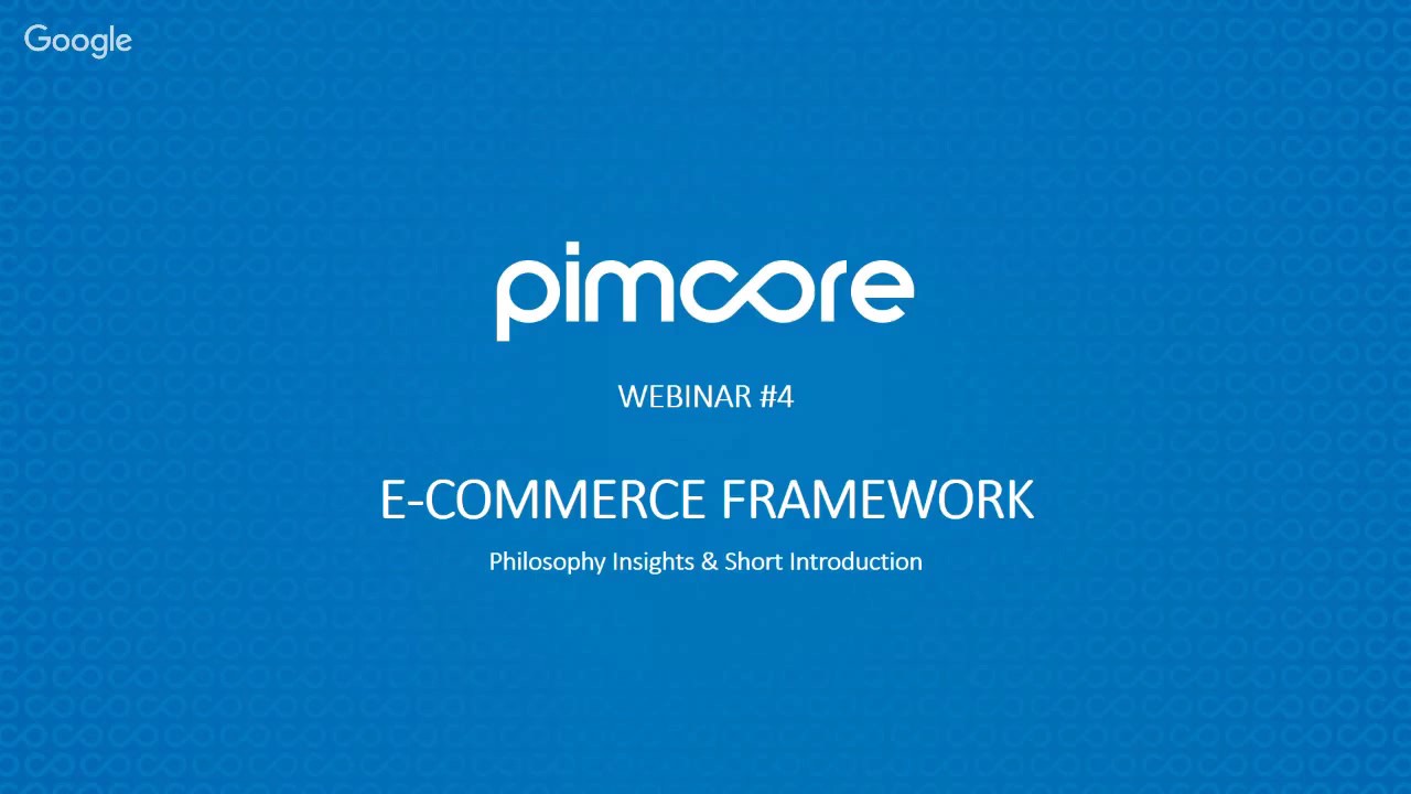 Pimcore 5 - E-Commerce Framework Intro