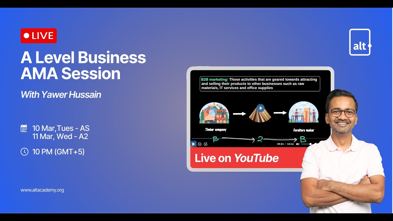 CAIE A2 Level Business  | Ask Me Anything Session