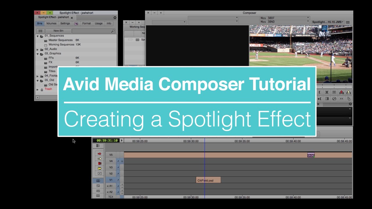 Spotlight Effect in Avid Media Composer Tutorial