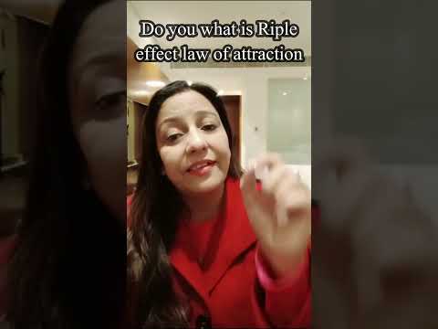 Do you know what is Ripple Effect? Law of Attraction Technique | Uses and Benefits | #shorts