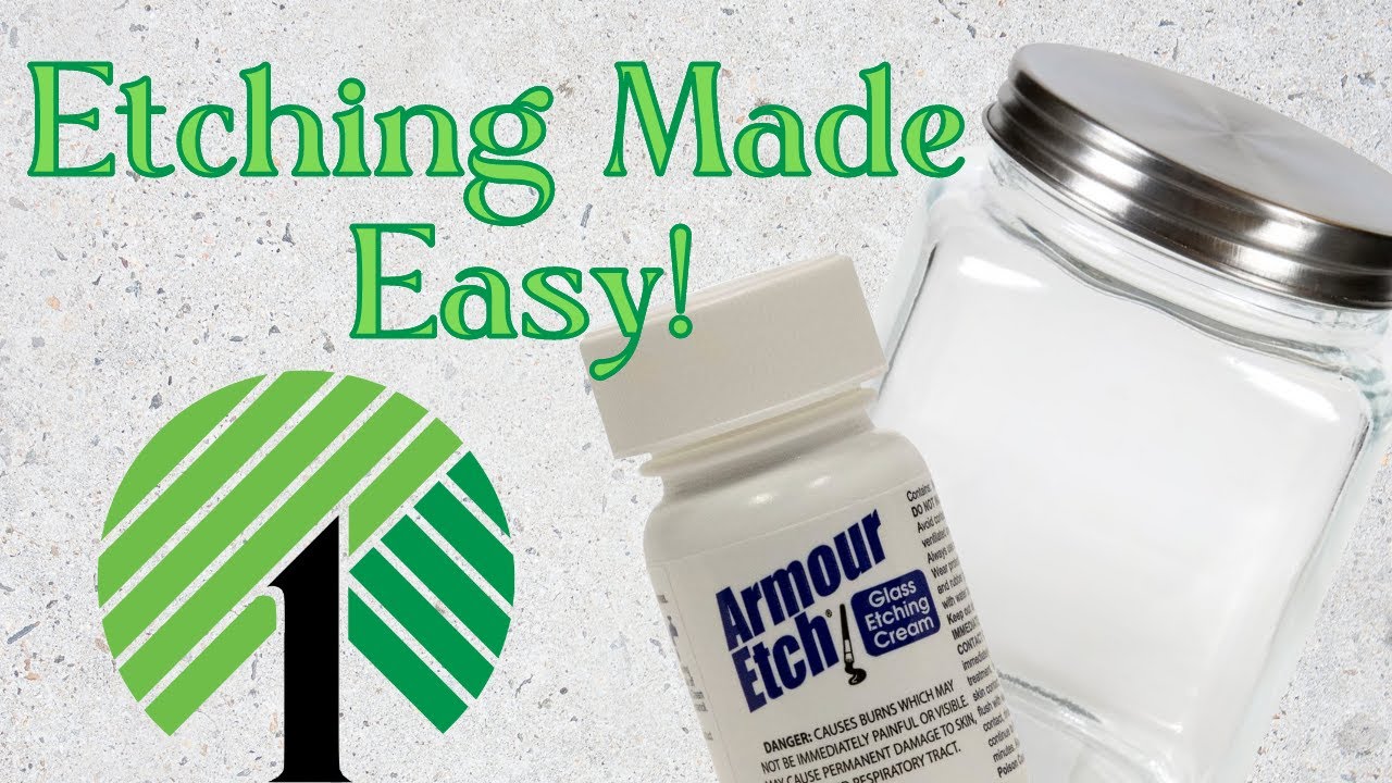 Glass Etching With Dollar Tree For Beginners