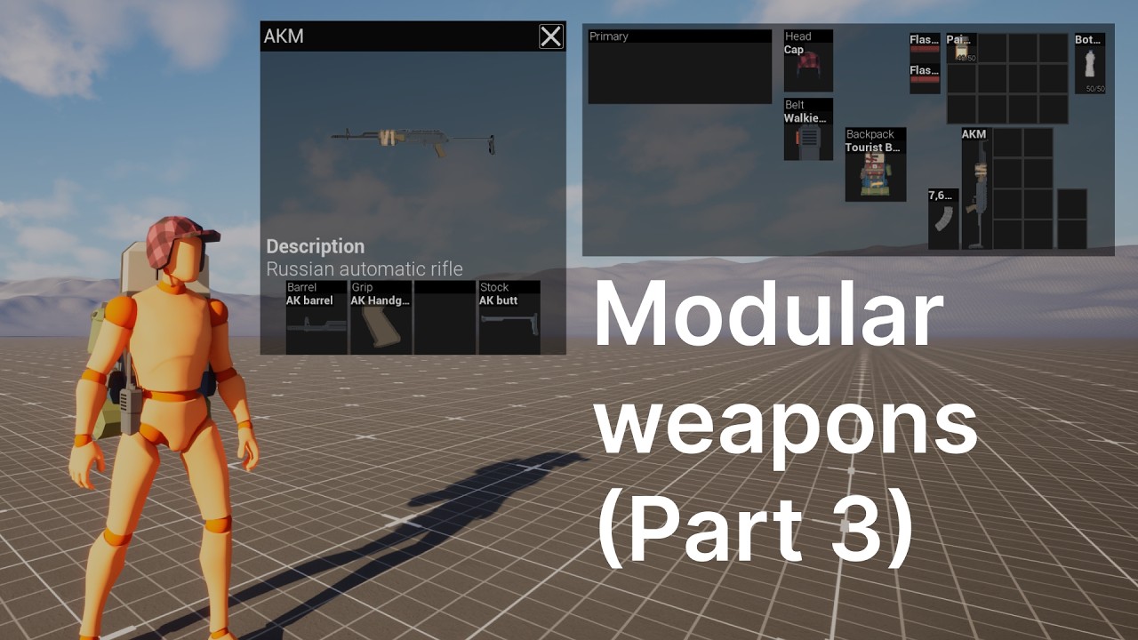 Grid Inventory System Tutorial – Modular Weapons (Part 3)