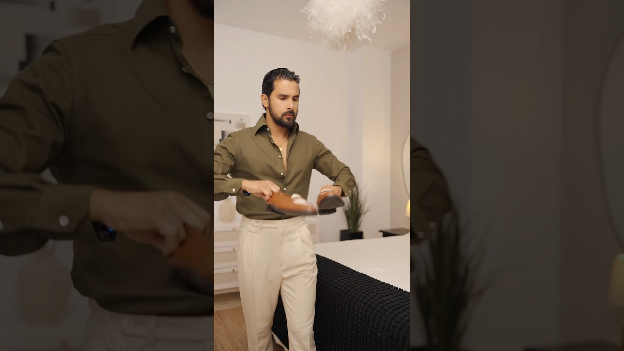 Men’s Elegant Fashion. Tailored Suit in Earth Tones and Green. #grwn #asmr #suitstyle #mensfashion