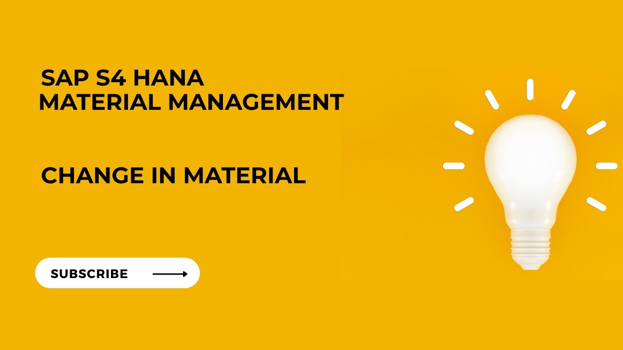 SAP MM-Change in Material | Transaction Code MM02