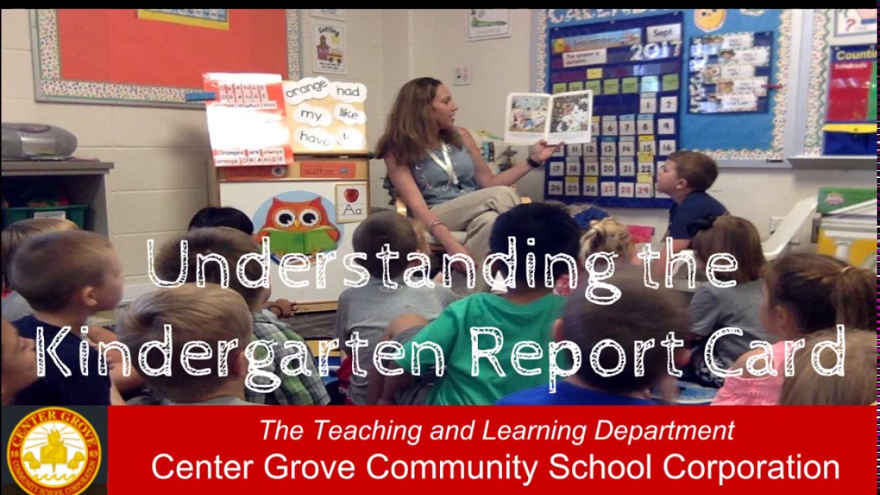CGCSC Kindergarten Report Card Explainer