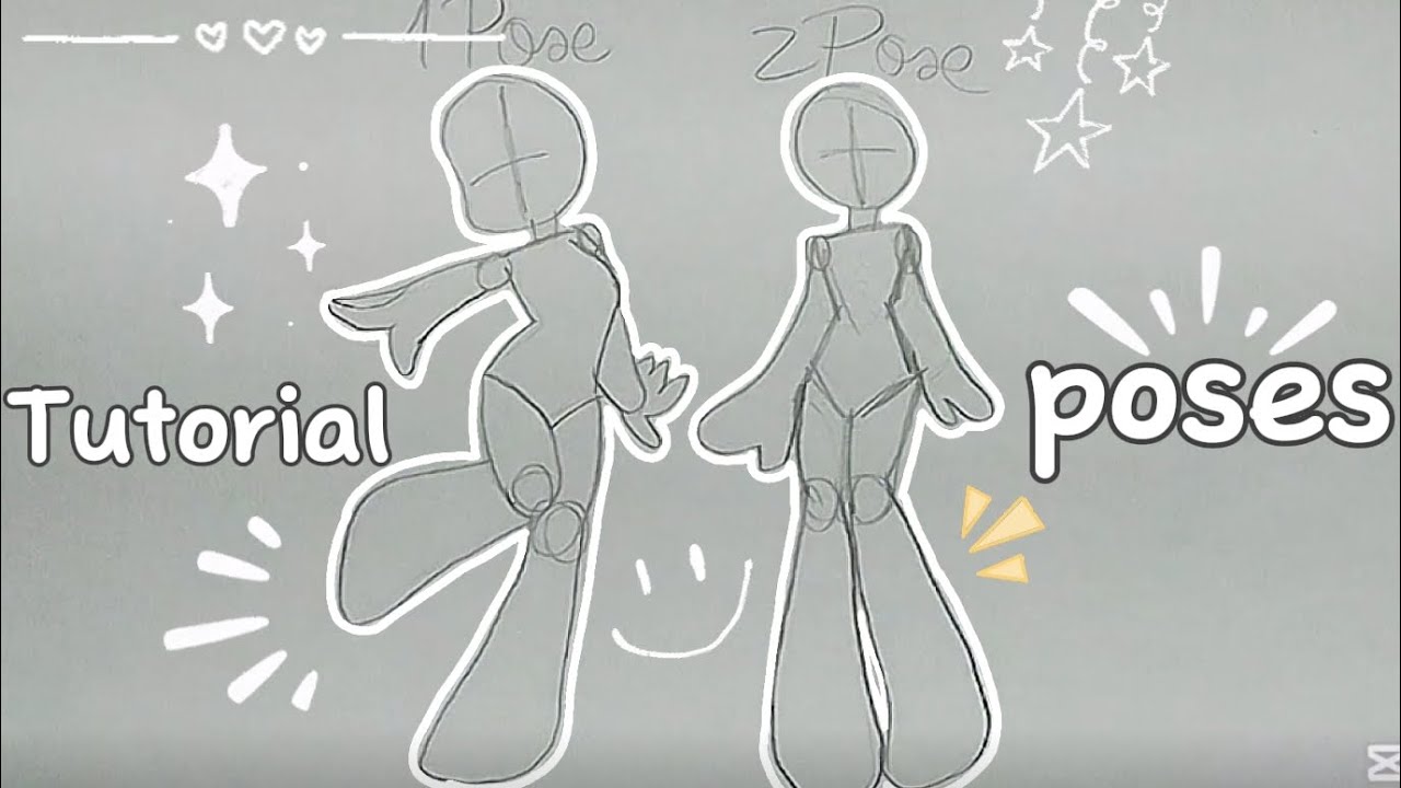 Tutorial de Poses👀✨ // Cómo dibujar POSES⁉️ // by: @DibujandoConDianita 