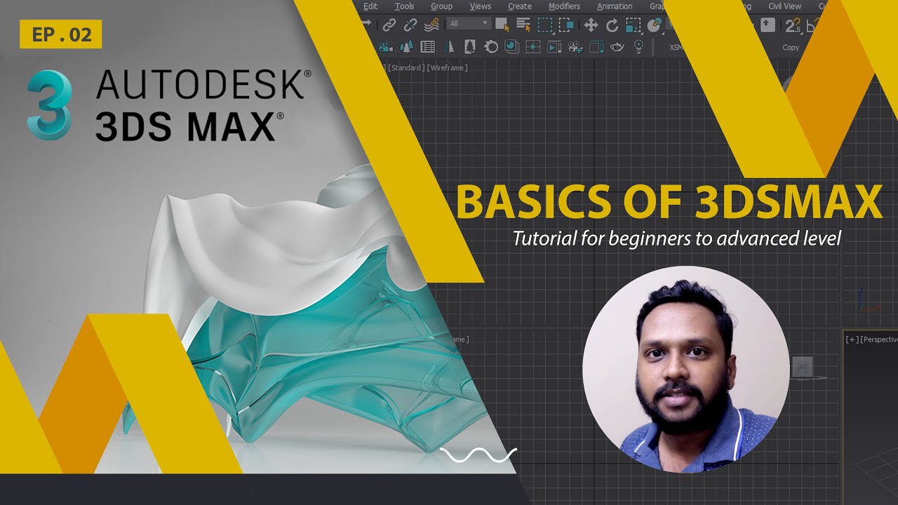 3DS MAX BASICS FOR BEGINNERS - EP-02 / Tutorial for beginners