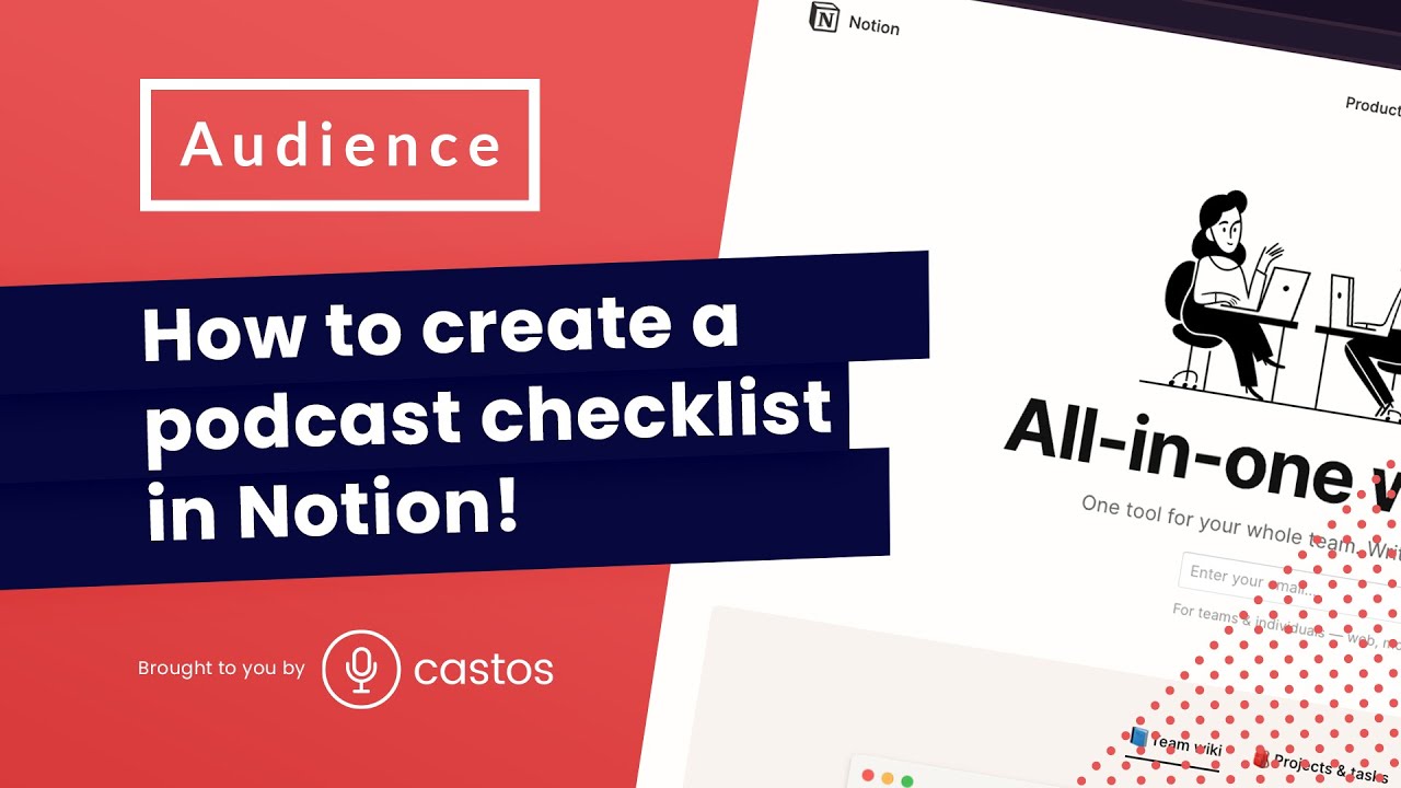 Podcast Checklist using Notion templates