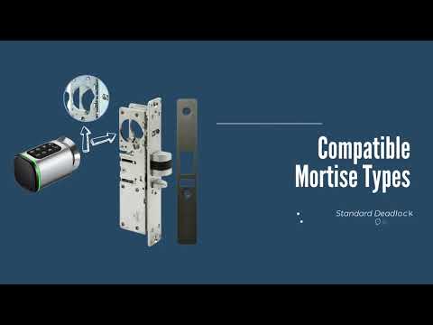 Smart WiFi Storefront Mortise Lock Kit — the ultimate keyless solution for modern businesses!