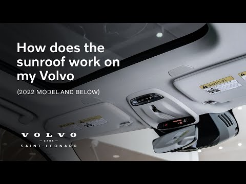 How the sunroof works on your Volvo