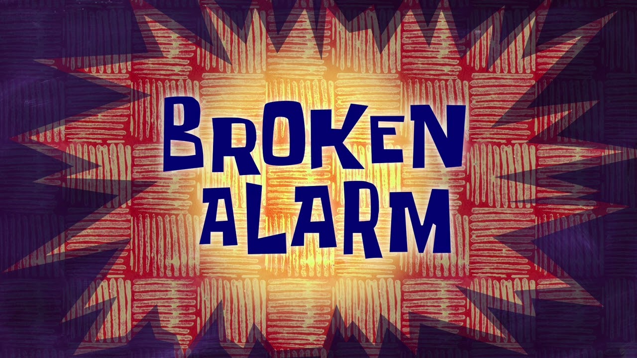 SpongeBob Broken Alarm (Different Music)