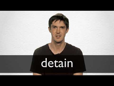 How to pronounce DETAIN in British English