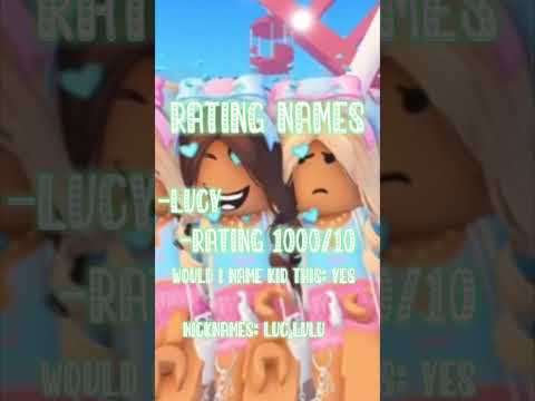 rating names! Lucy #roblox #preppy #preppyroblox #roblox2023 #robloxedit #preppychars #adoptme