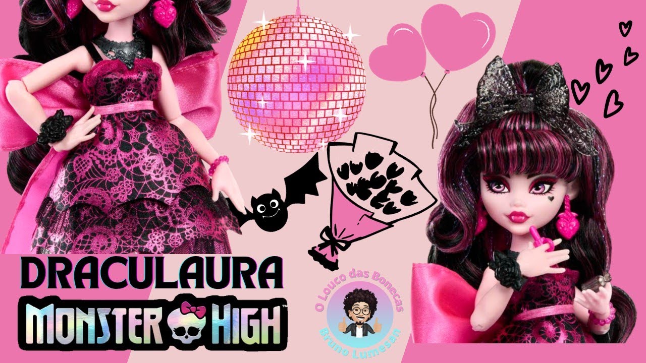 REVIEW MONSTER HIGH G3 DRACULAURA MONSTER BALL EM PORTUGUÊS BR