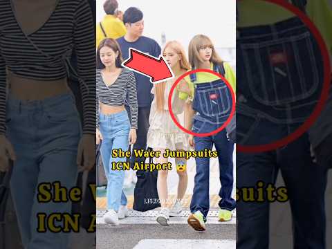Look At Lisa's wear jumpsuits π¨#lisa#blackpink#bts#taehyung#taelisa#shorts