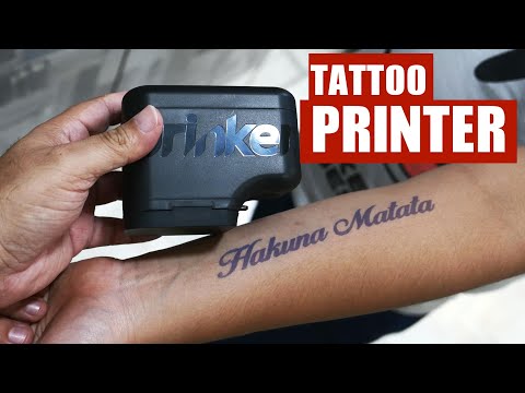 This is a pain free temporary Tattoo Printer - Prinker Tattoo Printer