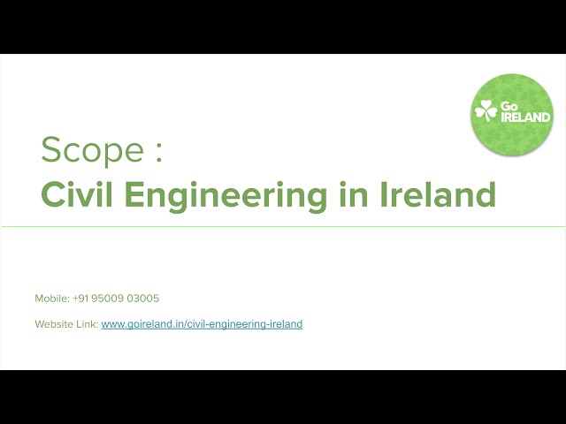 Masters in Civil Engineering in Ireland | MS in Civil Engineering in ...