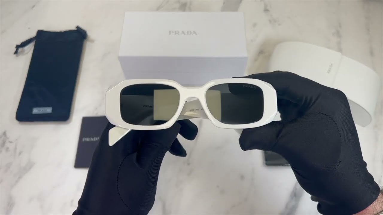 Prada White Sunglasses Model SPR17W (142-5S0)