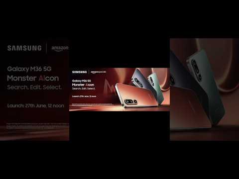 Samsung Galaxy M36 5G launching in India on June 27 #trending #samsunggalaxy
