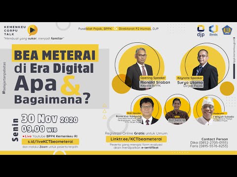 KEMENKEU CORPU TALK EP. 23 Bea Meterai di Era Digital, Apa dan Bagaimana?