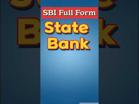SBI Full Form #sbi