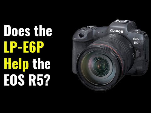 Canon R5: Video record time with the LP-E6P battery (4147C002)